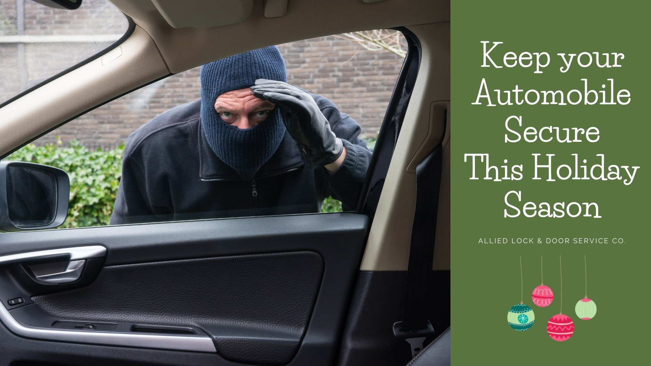 How to Ensure Your Automobile is Secure During the Holidays - Allied Lock